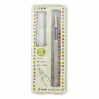 Pilot KAKUNO Fountain Pen (EF Extra Fine Nib) -Clear Transparent Body (FKA-15R-NCEF) | Shopee ...