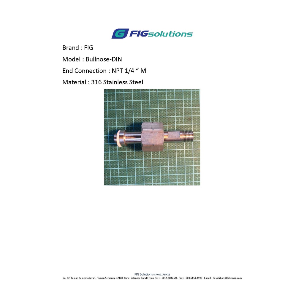 Bullnose Stainless Steel (DIN Type) | Shopee Malaysia