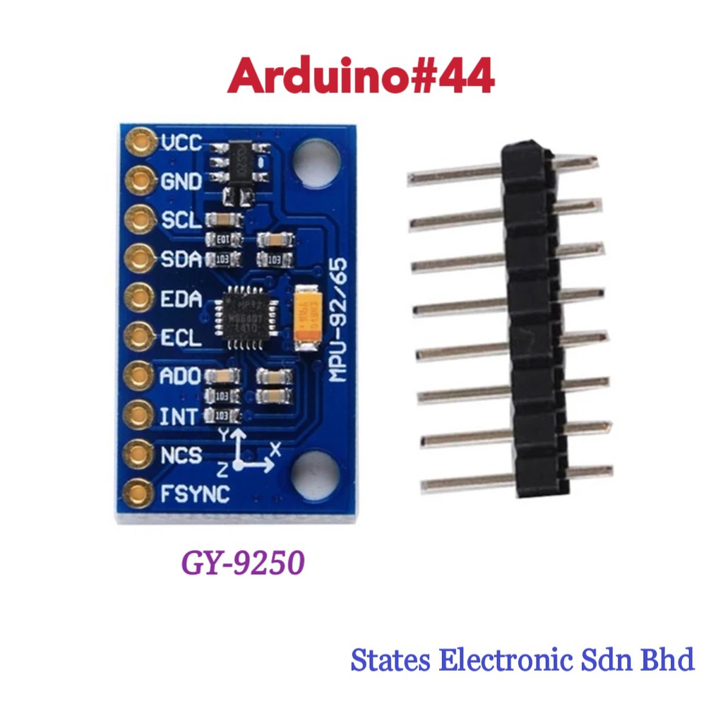 Arduino#44 GY-9250 9-Axis Sensor (Gyroscope+Accelerometer+Magnetic Field) | Shopee Malaysia