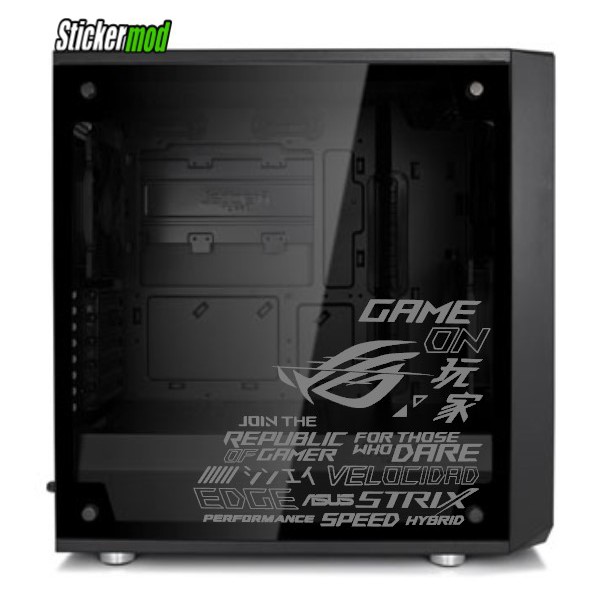 🔥NEW🔥ASUS ROG STRIX REPUBLIC OF GAMER stripe decal Vinyl Sticker Case ...