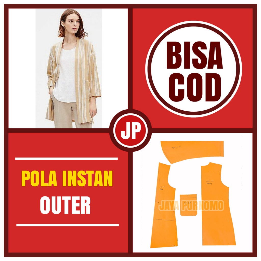 Women's Instant Outer Shirt Pattern, the pattern is simple, suitable ...