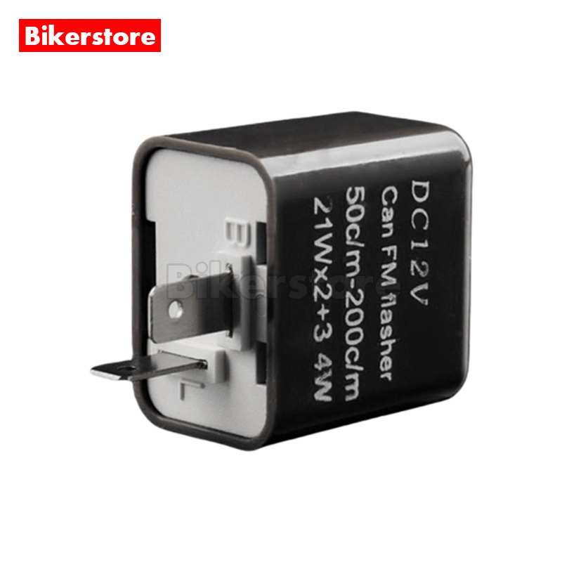 2Pins Signal Flasher Motorcycle Adjustable LED Blinker Relay Hazard ...