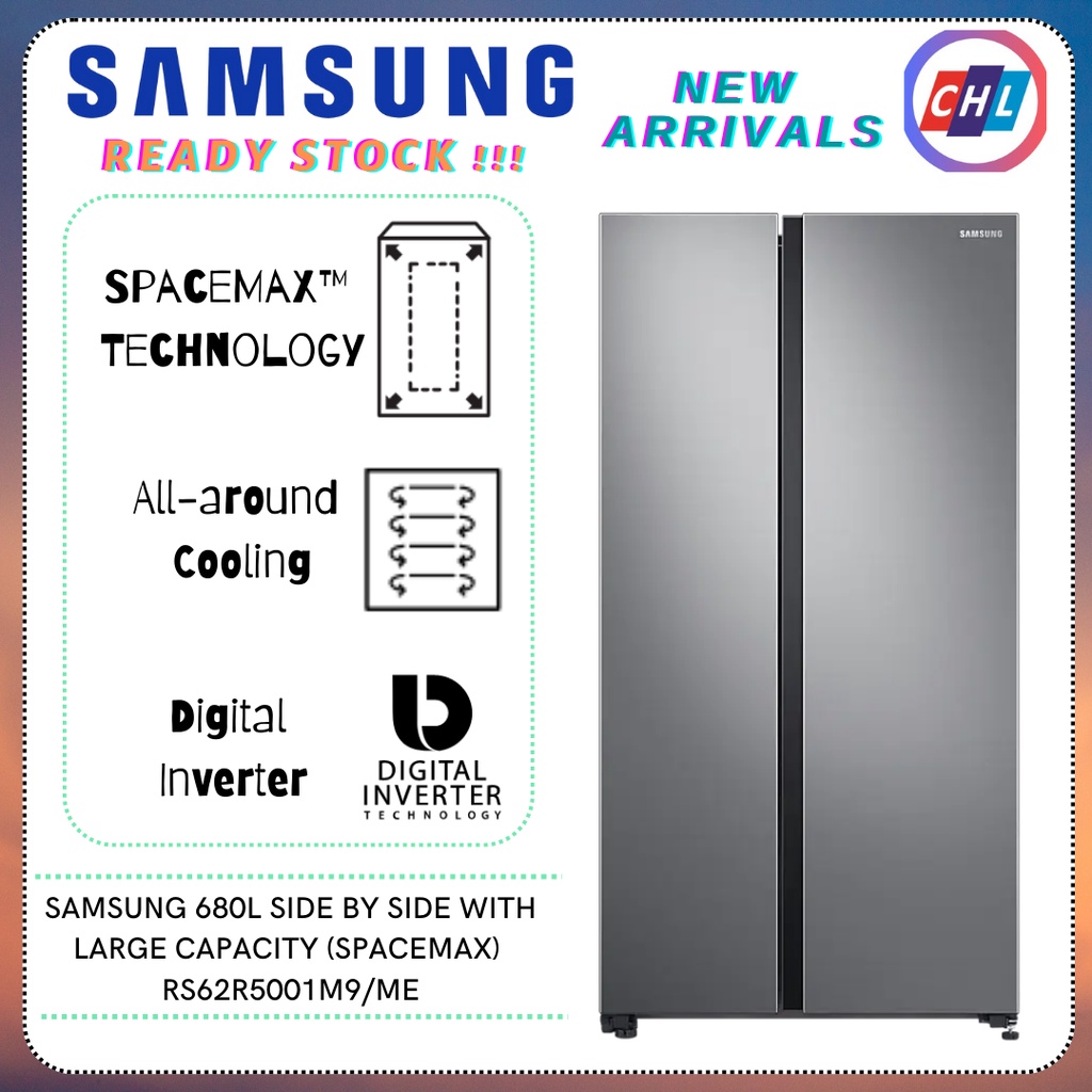 Samsung (Authorised Dealer+Ready Stock) 680L Side by Side with Large ...
