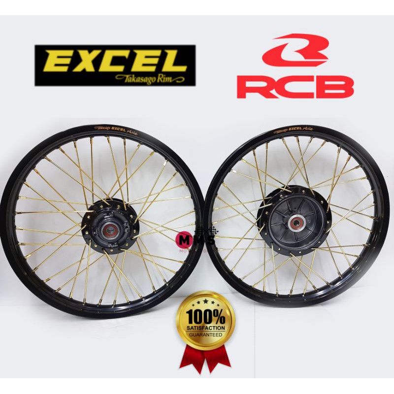 RXZ RIM TAKASAGO EXCEL 160×18, HUB KS, LIDI SPOKE GOLD RACING BOY SET ...