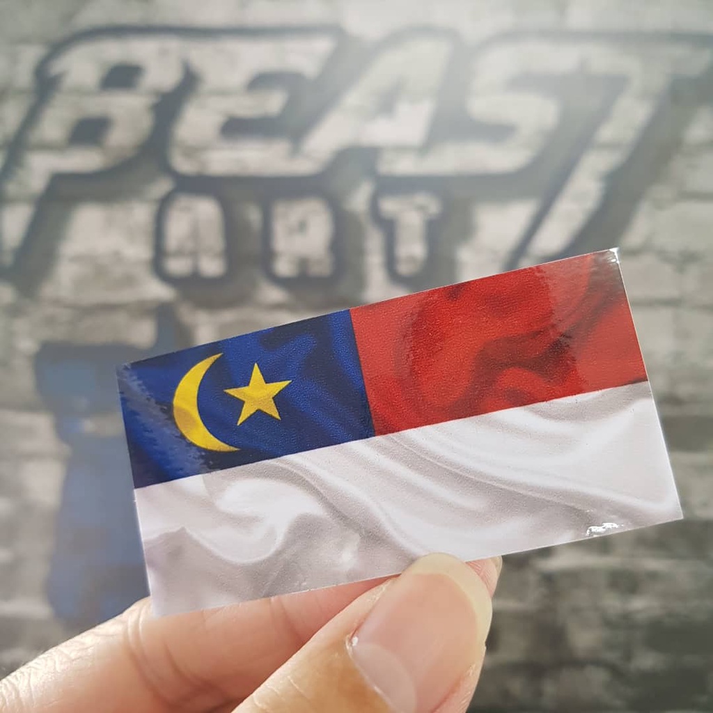 Sticker Bendera Malaysia / Bendera Thailand / Bendera Singapore ...