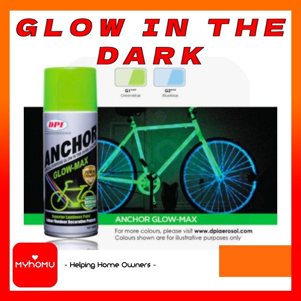 DPI ANCHOR AEROSOL SPRAY PAINT GLOW MAX GLOW IN THE DARK FLUORESCENT ...