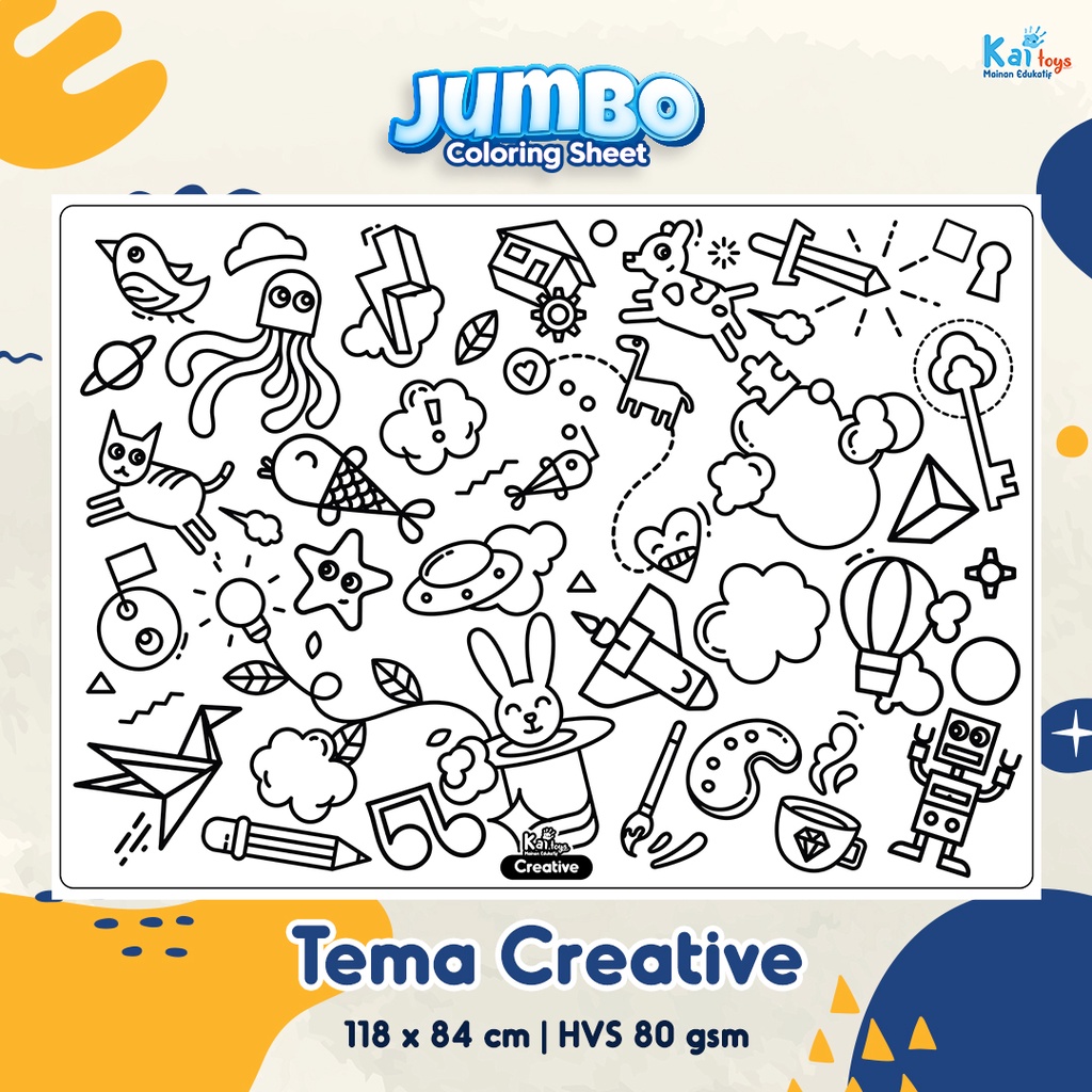 Jumbo Coloring Sheet Giant Doodle A0 Giant Coloring Poster Giant ...