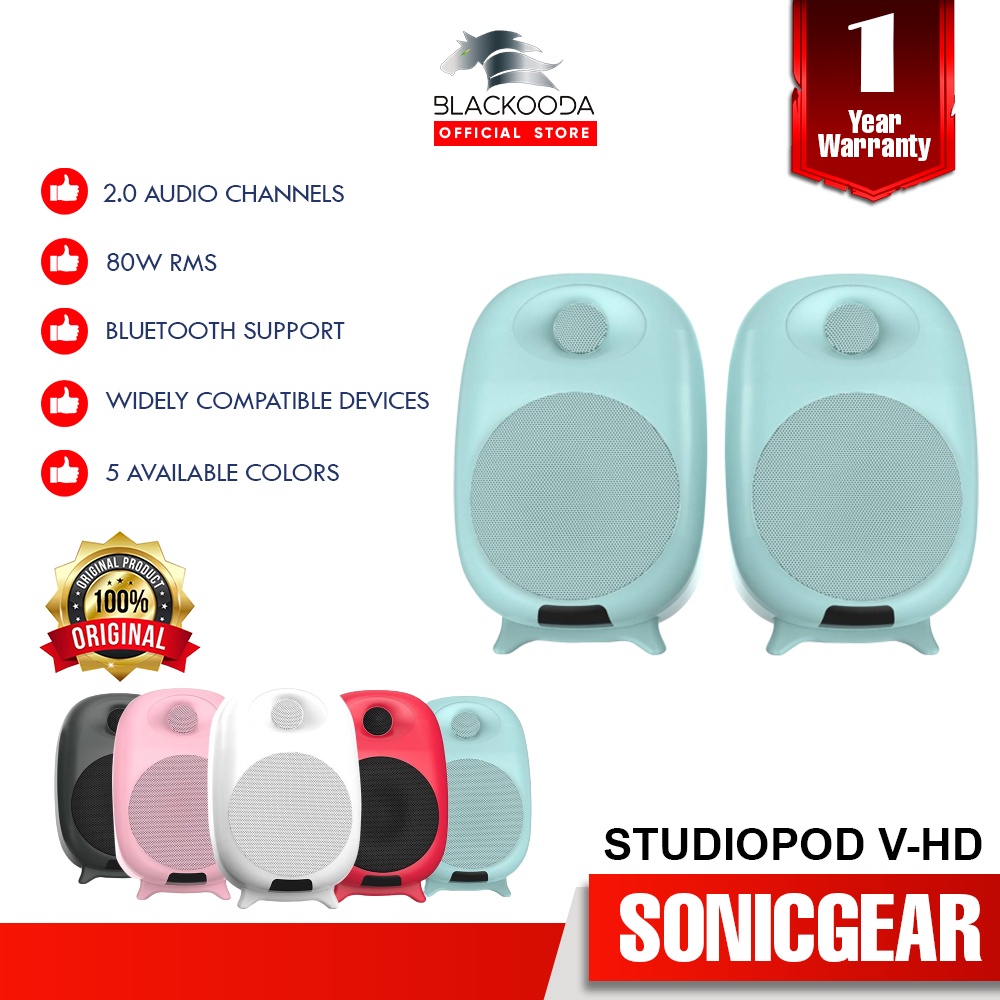 SonicGear StudioPod V-HD Bluetooth Speaker | 80W Max | High Definition | Shopee Malaysia