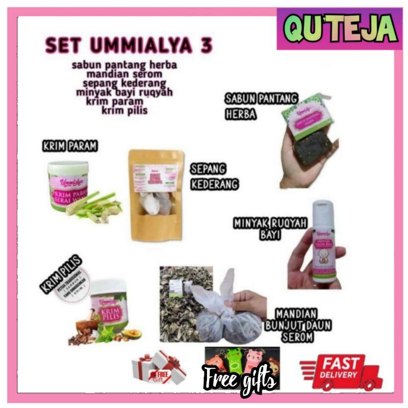 Set Pantang/Ummialya/Sabun Pantang/Pilis/Param/Bunjut Daun Serom/Sepang ...