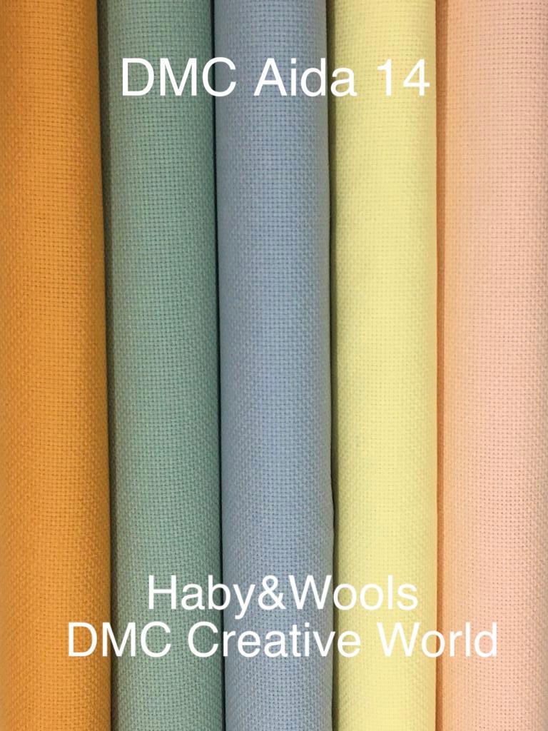 DMC AIDA 14 - 100% Cotton, Kain Aida 14 ct Cross Stitch / Embroidery ...