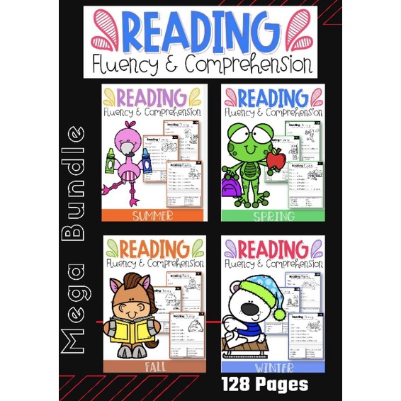 Reading Fluency and Comprehension 4 Season Bundle Preschool ...