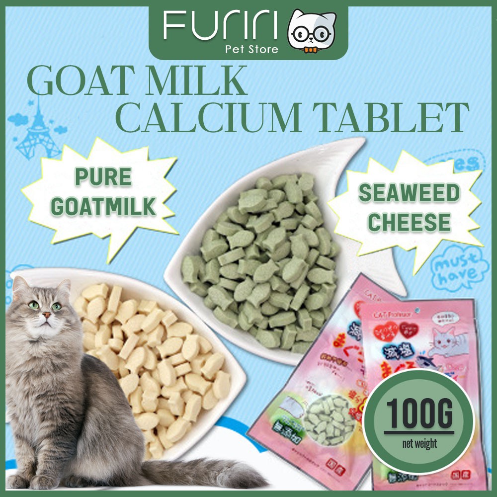 Furiri Cat Goat Milk Calcium Tablet 100gm Cat Calcium Supplements Cat ...