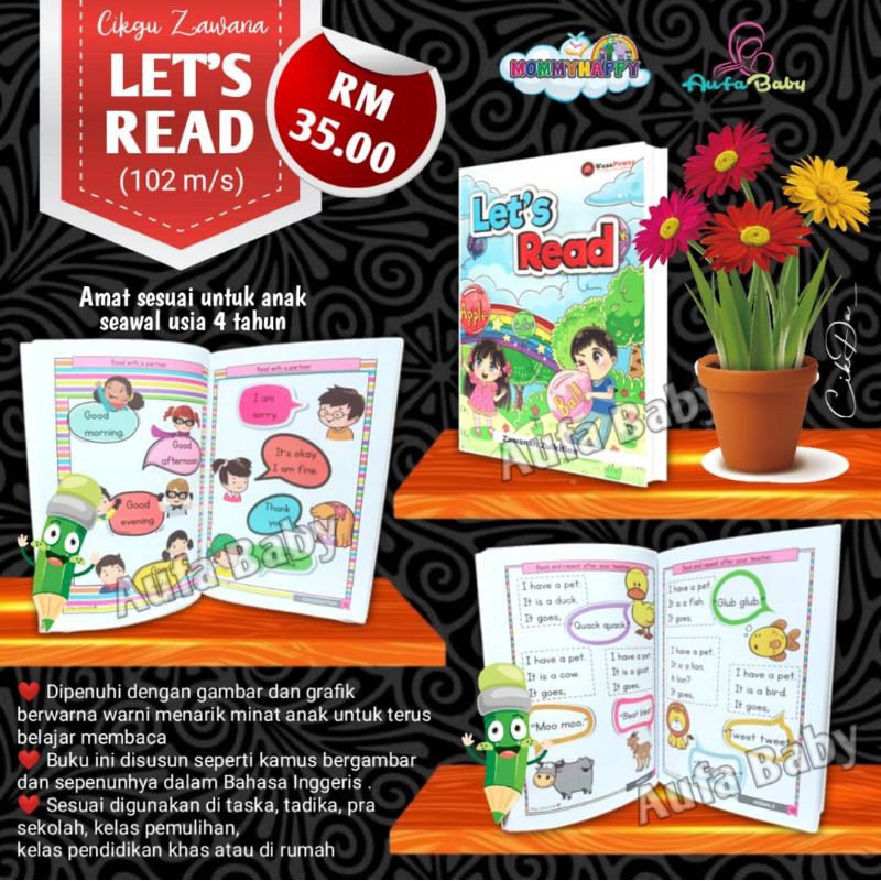 🔥 READY STOCK 🔥 BUKU LET'S READ CIKGU ZAWANA JOM BACA ENGLISH WASAPOWER ...