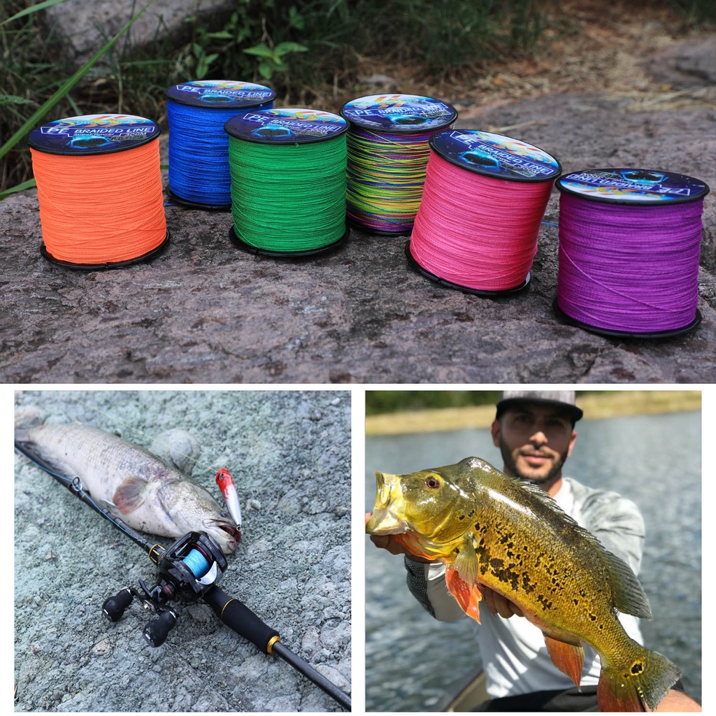 Sougayilang 300m Fishing Line Strong Braided 4 Strands Line Fishing ...