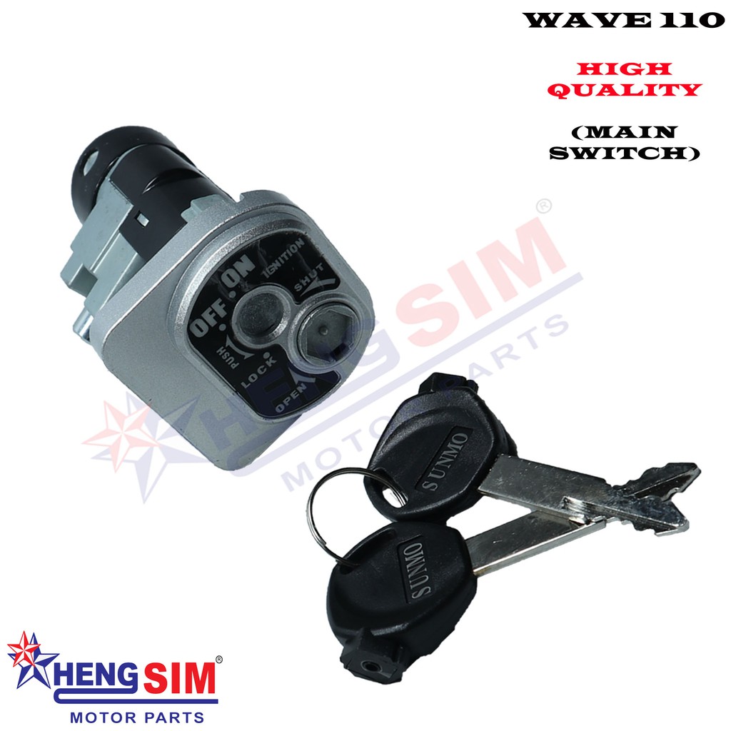 WAVE 110 IGNITION MAIN SWITCH ASSY SET HONDA | Shopee Malaysia