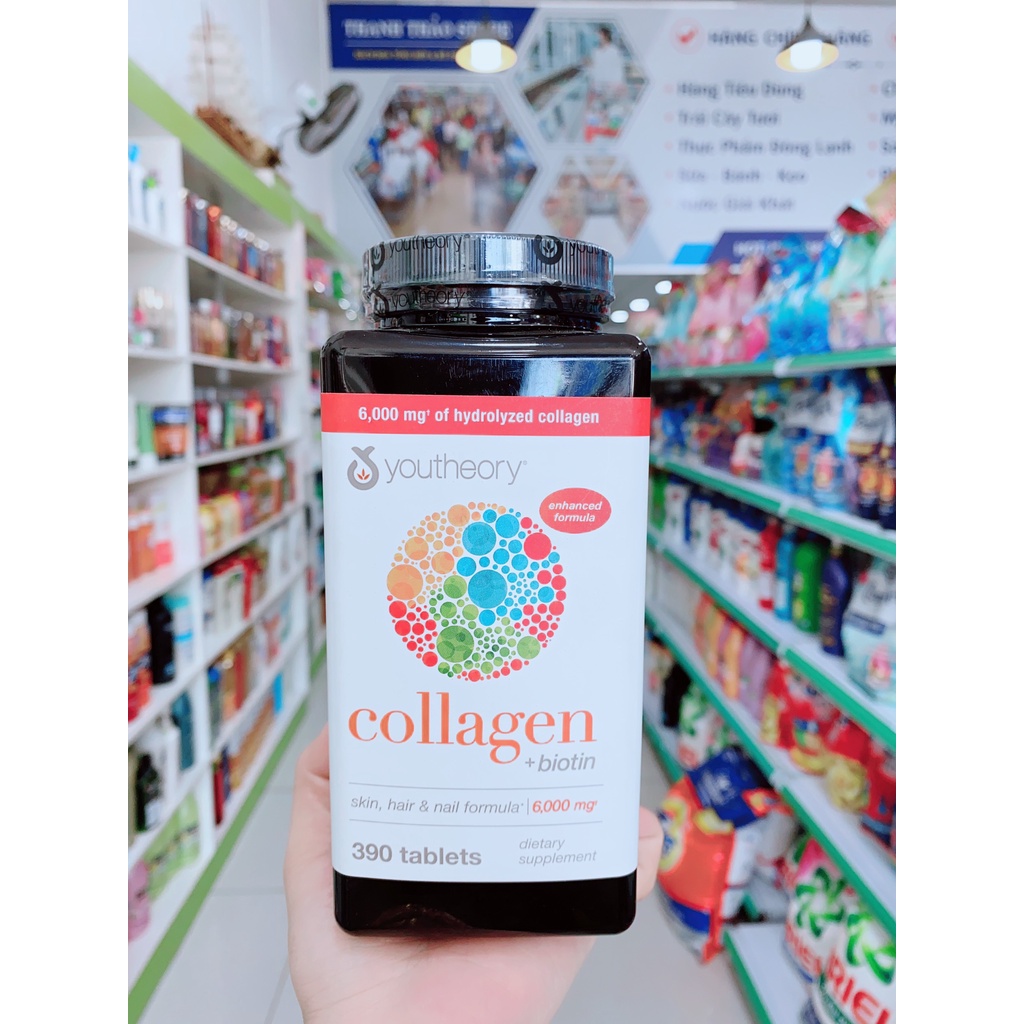 Youtheory Collagen Biotin American Collagen Pills 6000mg 390 Pills ...