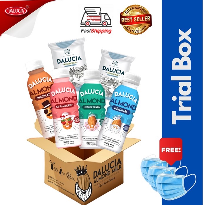 Dalucia Almond Milk Various Flavor ( Trial Pack ) | Shopee Malaysia