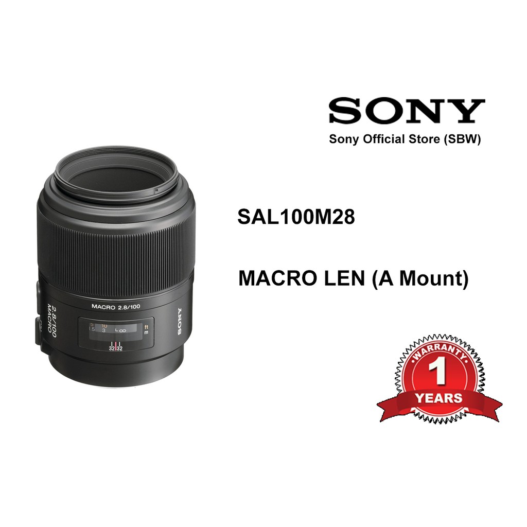 [Clearance] Sony SAL100M28 100mm F2.8 Macro Lens (A-Mount) | Shopee ...