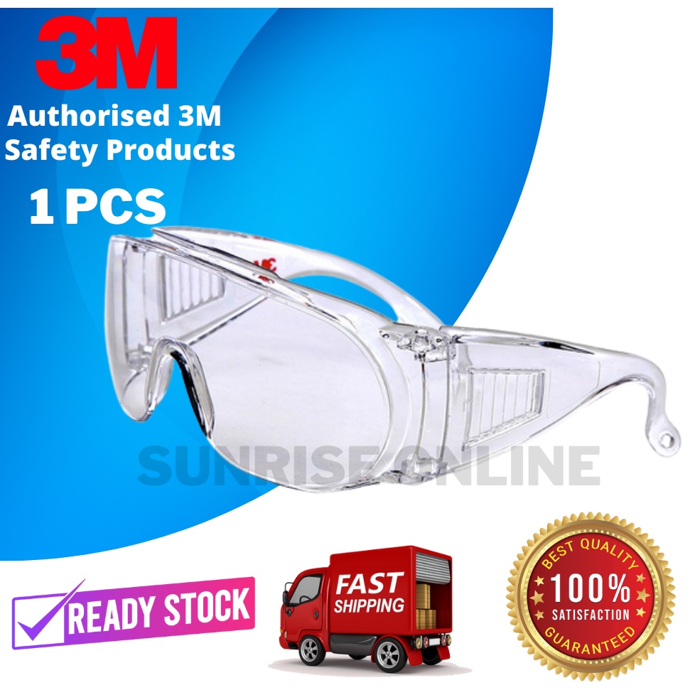 [ORIGINAL] 3M 1611 Overspectaculars Safety Eyewear (Clear) 防护眼镜 护目镜 ...