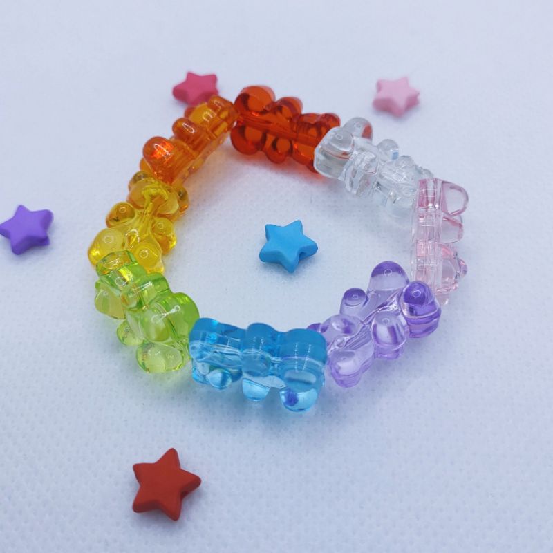 handmade gummy bear y2k aesthetic kidcore bracelet korean ins bracelet ...