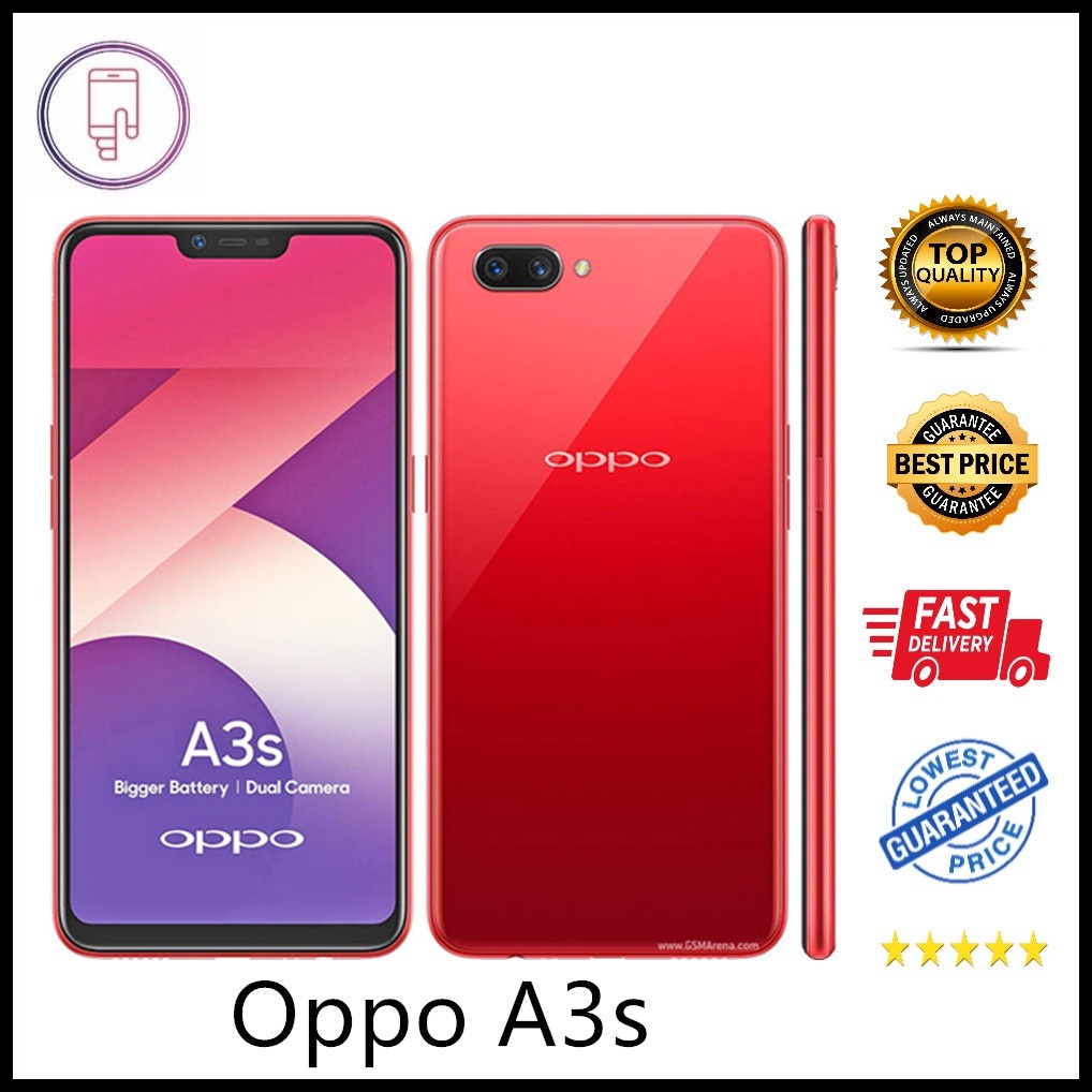 Oppo A3s (6GB RAM + 128GB ROM) 6.2 inch'' used LTE SmartPhones With one month warranty | Shopee ...