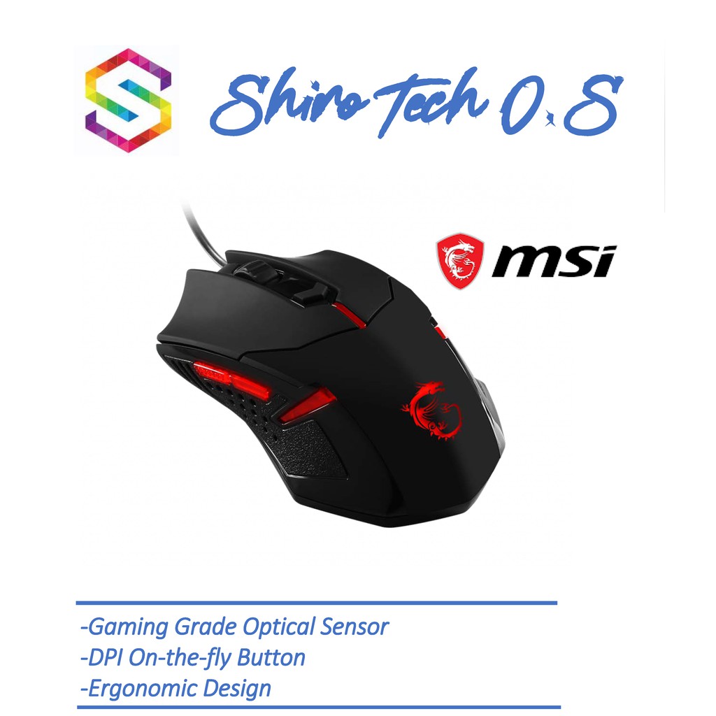 MSI INTERCEPTOR DS B1 Gaming Mouse | Shopee Malaysia