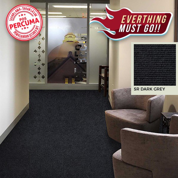 Super Ribbed 1.80MM Karpet Event Saiz 6.5ft x 82ft Booth Stage Expo ...