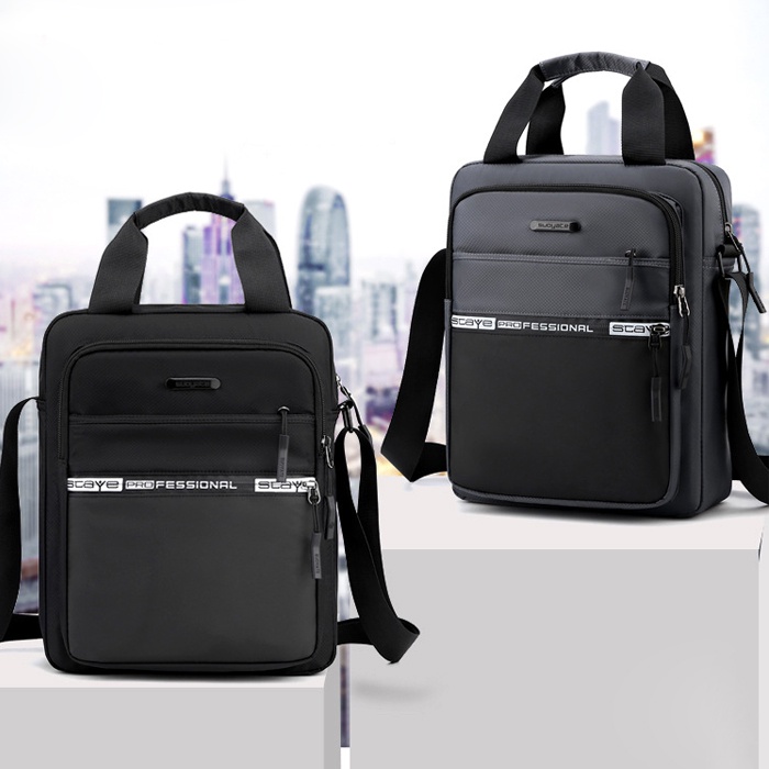 BBD Men Bag Korean Fashion Square Large-Capacity Anti-Splash Shoulder ...