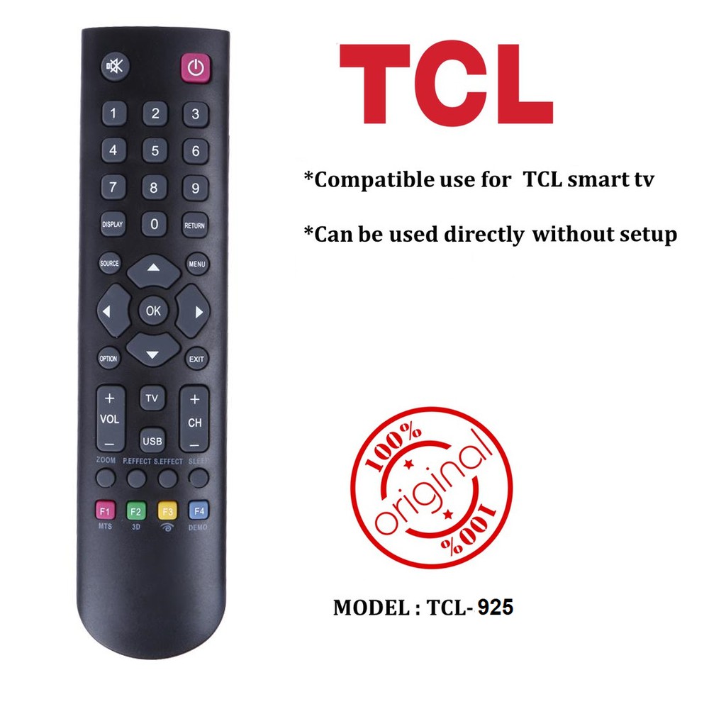 Remote Control TV TCL TLC-925 Fit For most of TCL LCD LED Smart TV ...