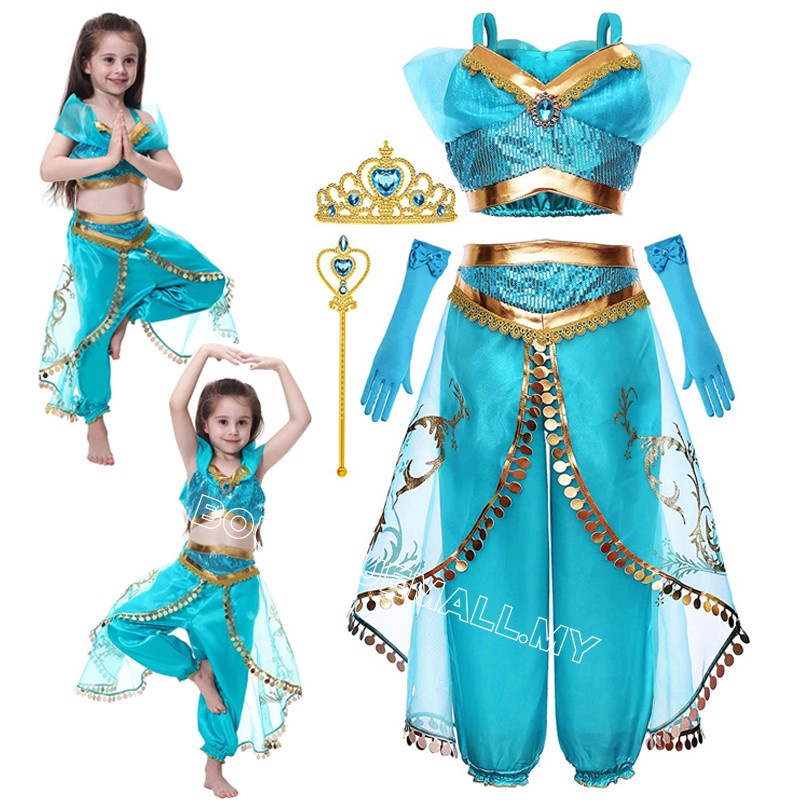Arabian Princess Costume for Girls Dress Up Birthday Halloween Party ...