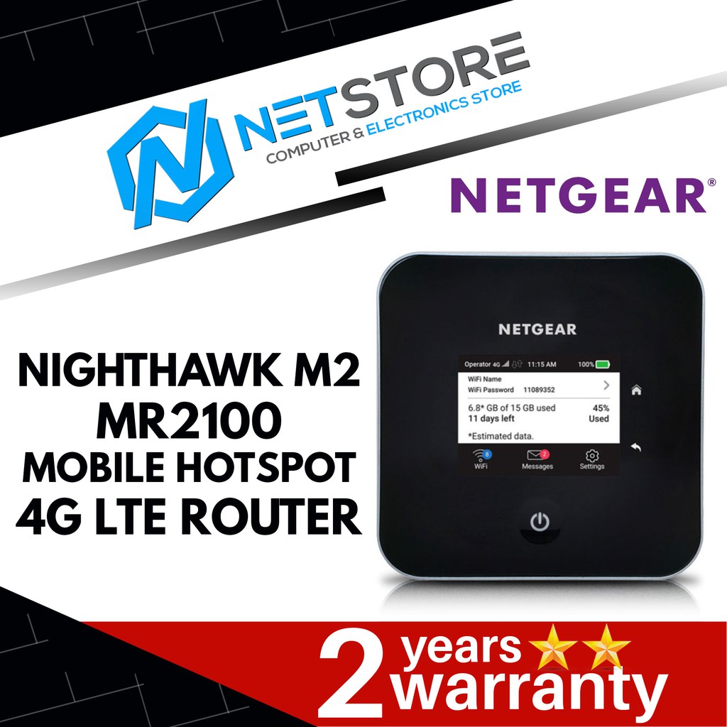 NETGEAR Nighthawk M2 Mobile Hotspot 4G LTE Router MR2100 - MR2100 ...