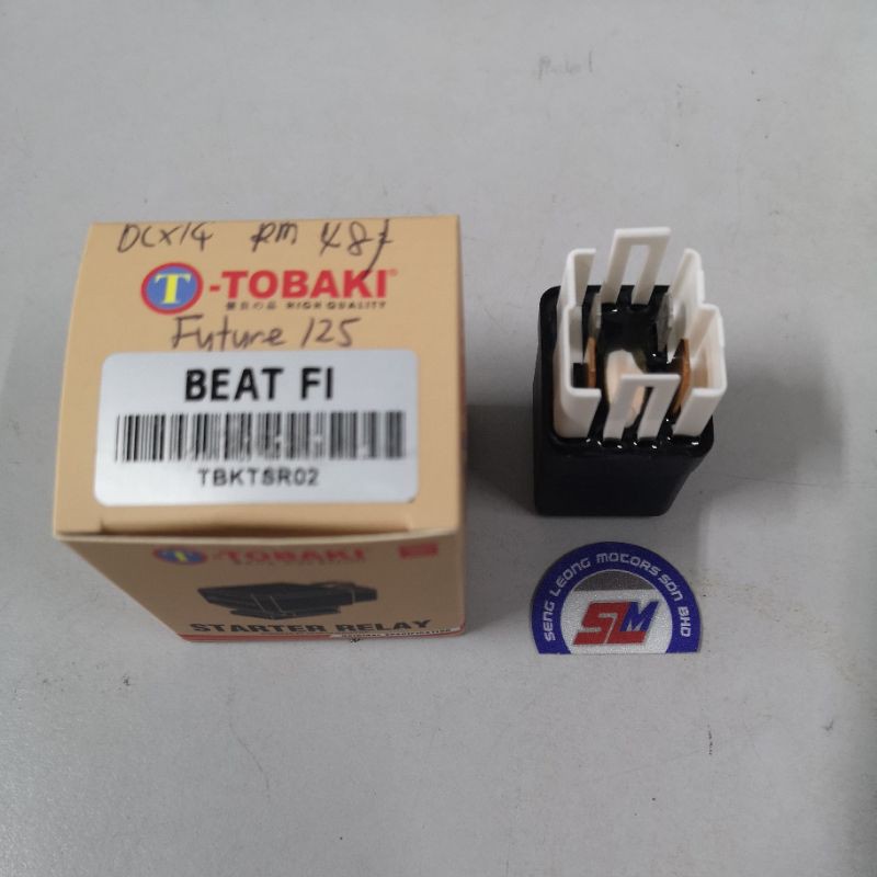 HONDA BEAT 110 FI / FUTURE 125 STARTER RELAY 100 %ORIGINAL BRAND TOBAKI ...