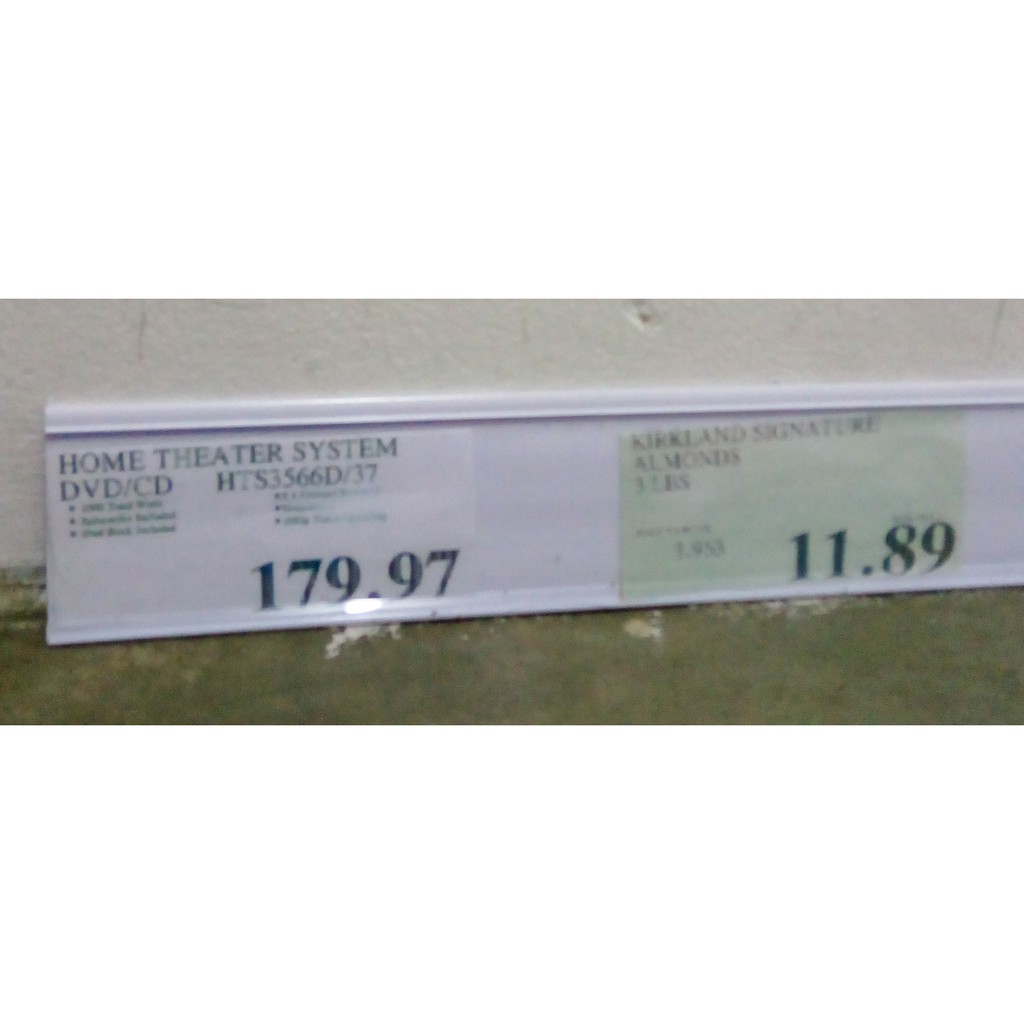 4 Feet White PVC Data Strip For Supermarket Shelves | Shopee Malaysia