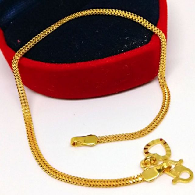 Rantai Tangan Double Mesin Emas 916 | Shopee Malaysia