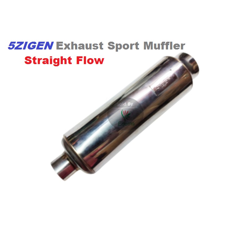 HKS JASMA JS Racing 5Zigen Muffler exhaust 2" Inlet Stainless Steel ...