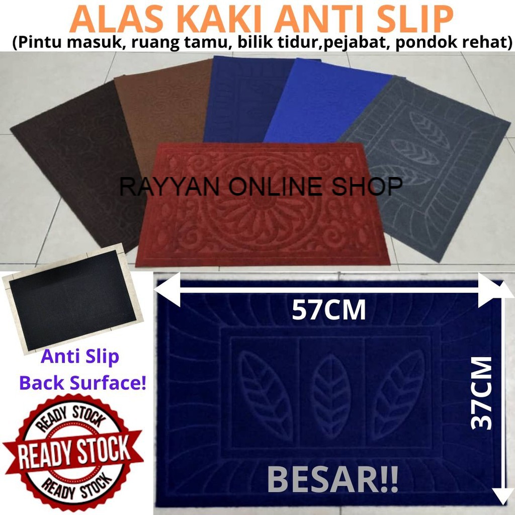 MALAYSIA STOCK- Non Slip Alas Kaki Pelapik Kaki Lapik Kaki (Pintu Depan ...