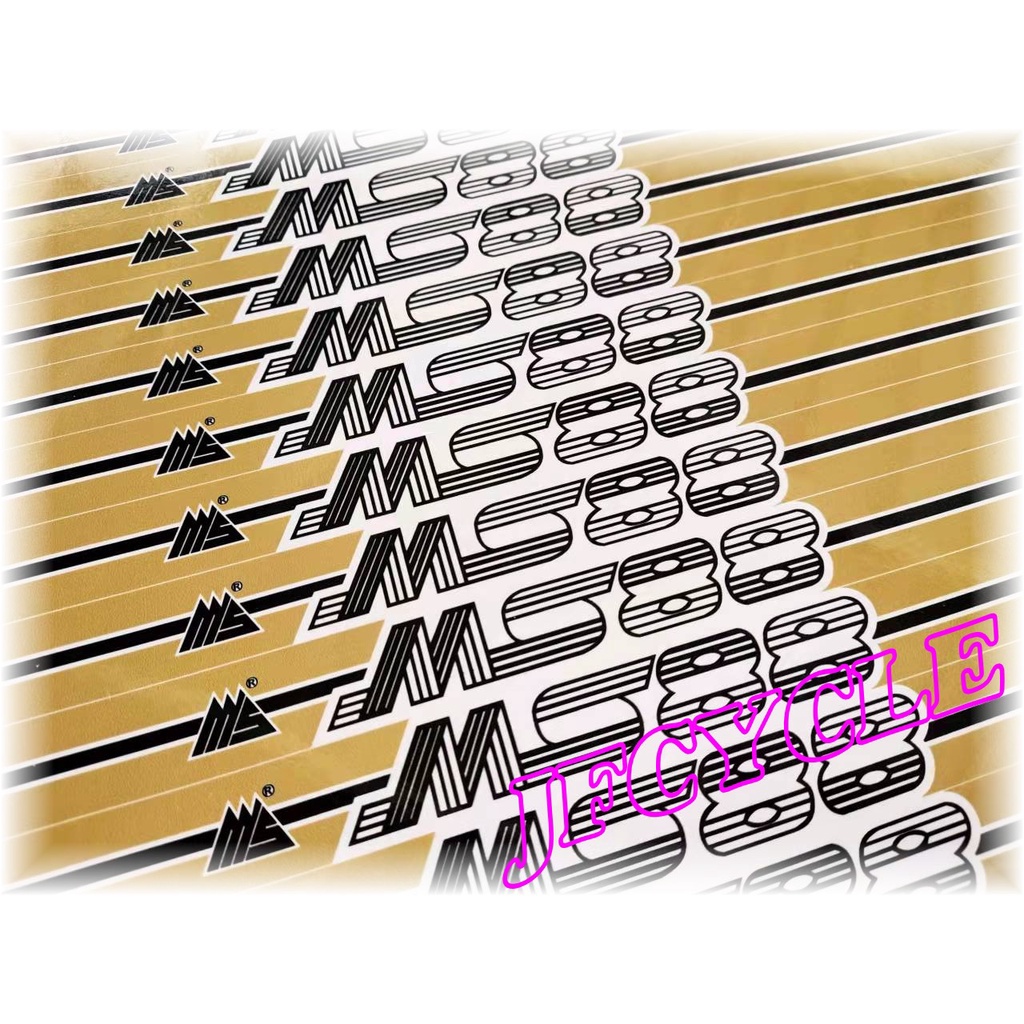 Sticker Helmet MS88 / Helmet MS88 Sticker Topi Keledar (Original Size ...