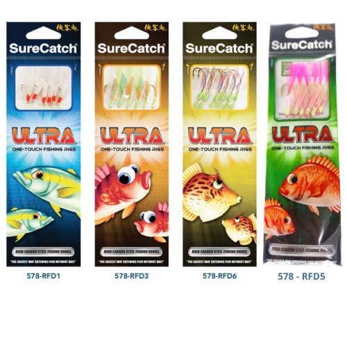 Surecatch Ultra Ultra One-Touch 578-RFD Apollo Sabiki Hook Rig Fish ...