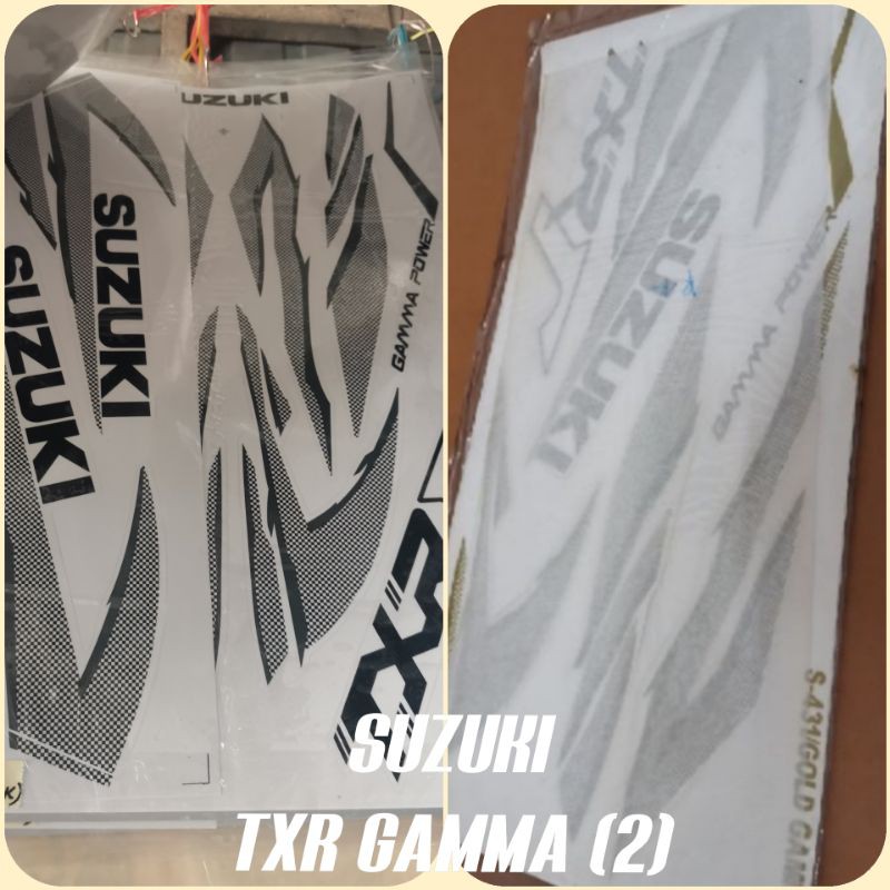 SUZUKI TXR GAMMA BODY STICKER SET - DECAL MOTORCYCLE TXR GAMMA | Shopee ...