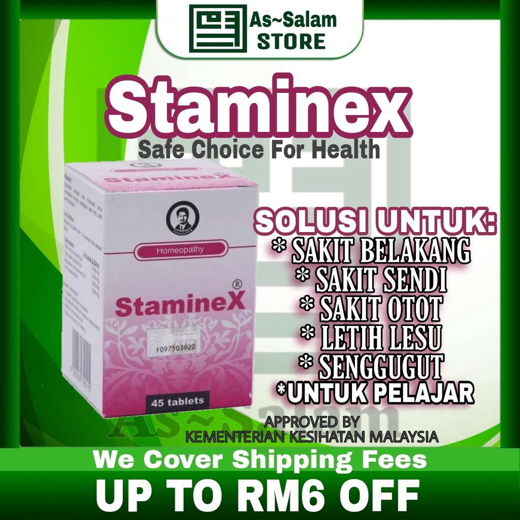 [ Legakan Sakit ] STAMINEX Produk Homeopati Untuk Sakit Belakang Otot ...