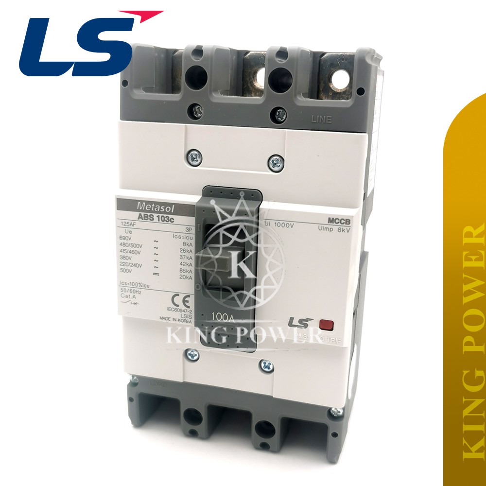 LS ABS 103C MCCB 3 POLE 37KA 20A – 125A | Shopee Malaysia
