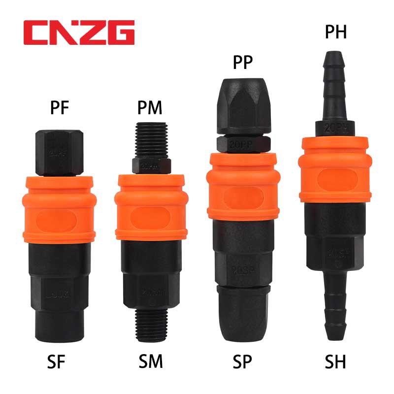 C type Compressor Fitting Hose Coupling Quick Connector PP SP PF SF PH ...