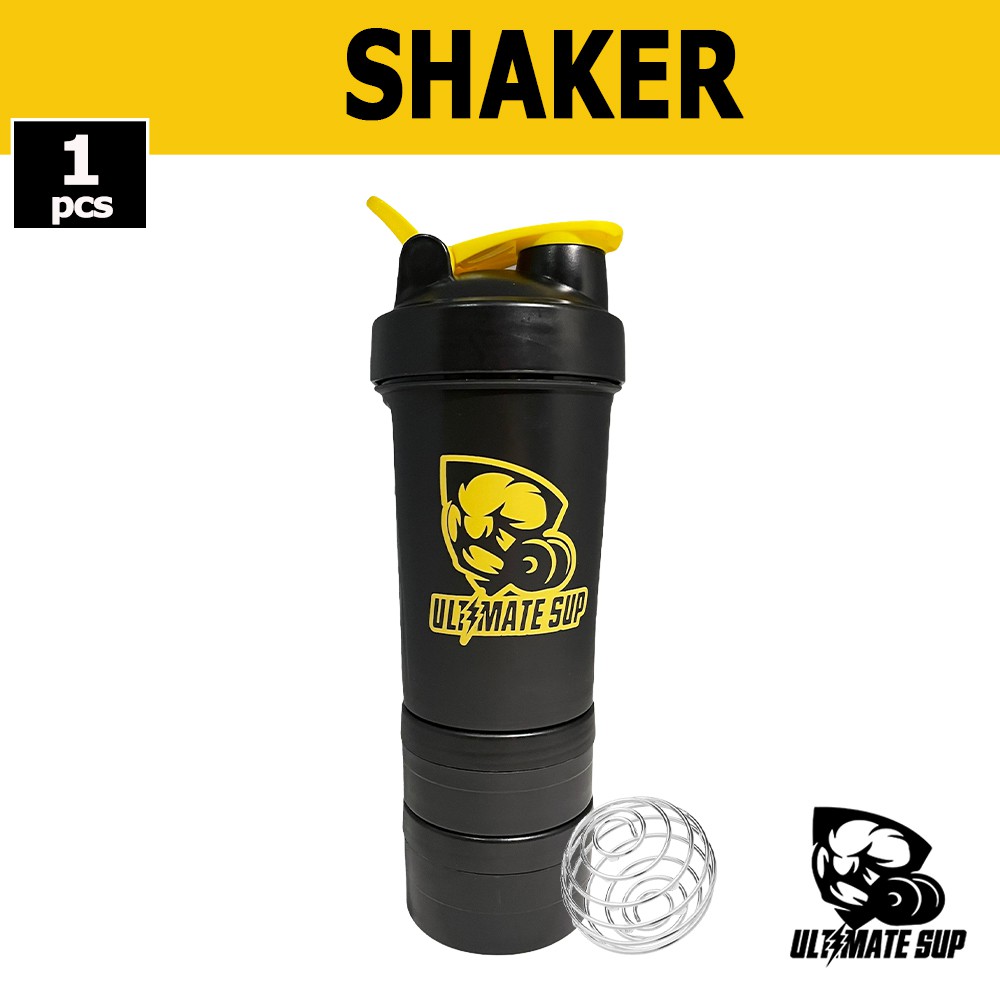 Signature Protein Shaker With 3 Compartments Powder Storage, Blender ...