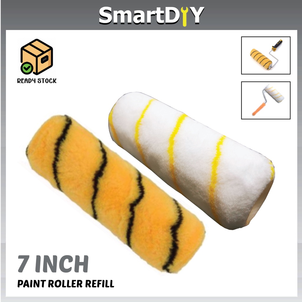 7 Inch Paint Roller Refill Only (Yellow Line Paint Roller Refill ...