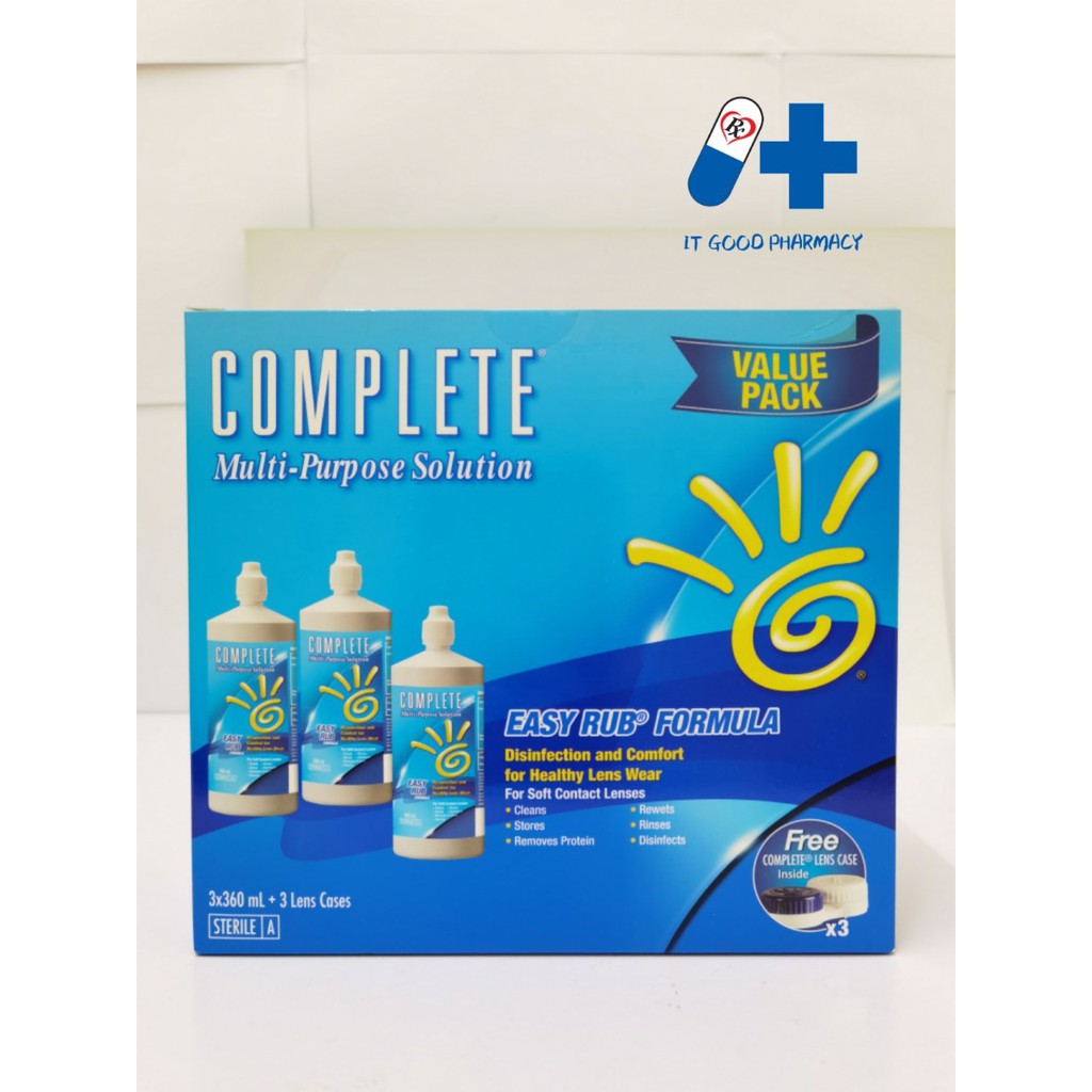 Abbott Complete Multi-Purpose Solution 3x360ml [Expired 06/2025 ...