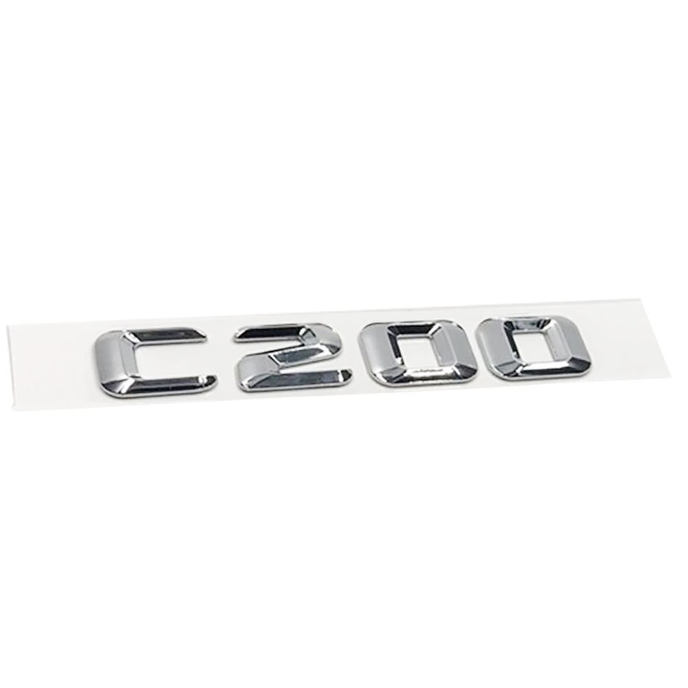 For Mercedes C-Class C180 C200 C220 3D Car Trunk Emblem Badge Chrome ...