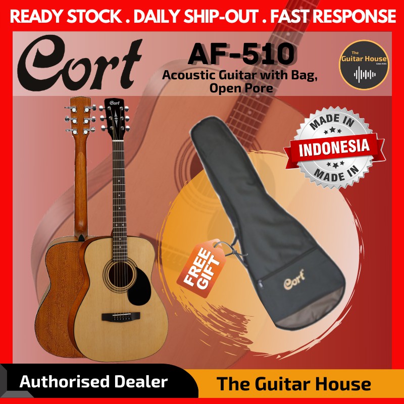 Cort AF510 OP Acoustic Guitar | Shopee Malaysia