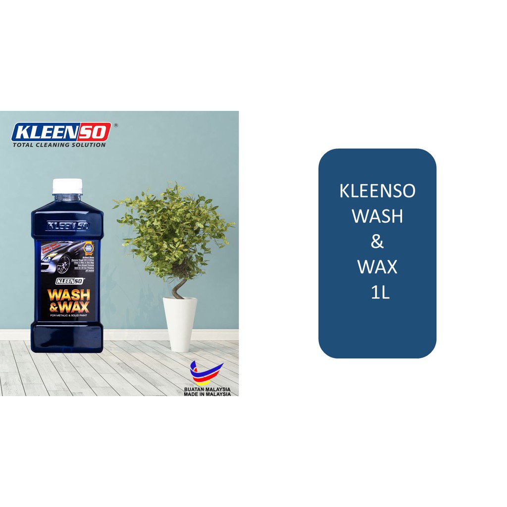 KLEENSO Wash & Wax - 1L | Shopee Malaysia