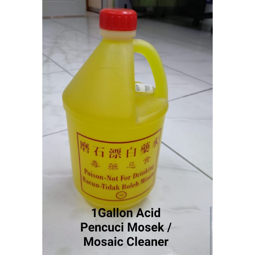 🔥READY STOCK🔥 1 Gallon Asid Kuning Cement Remover Mosaic Tile Cleaner ...