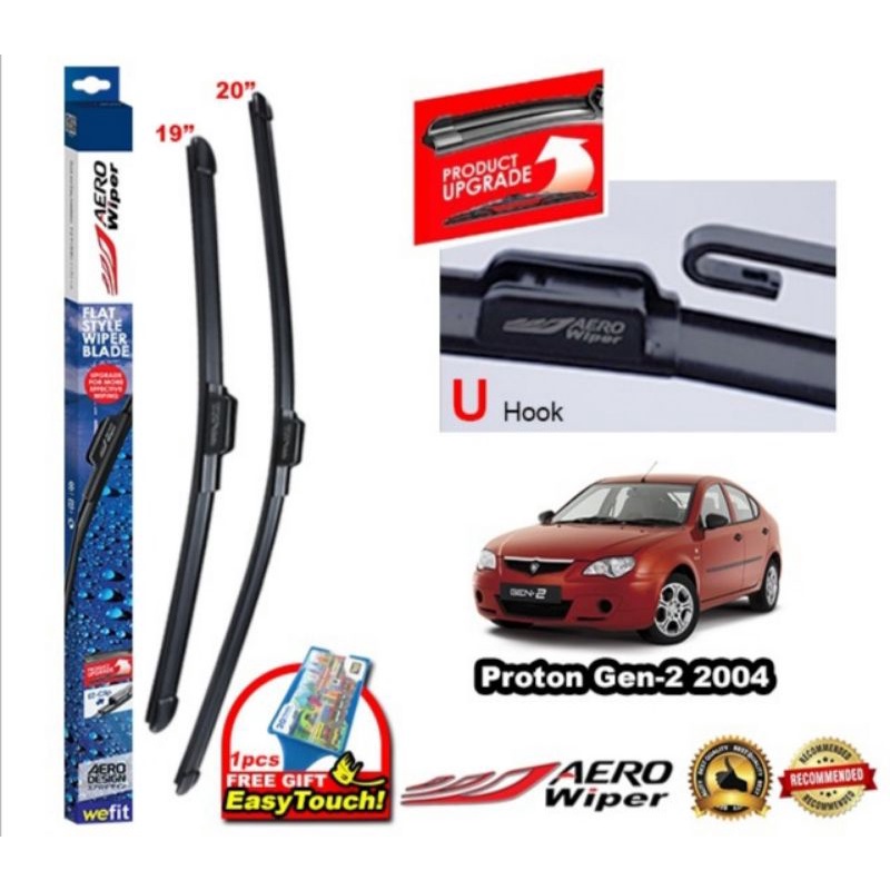 Proton Gen 2 2004 aero wiper (2pcs / Set) 19"/20 (Free Gift) | Shopee ...